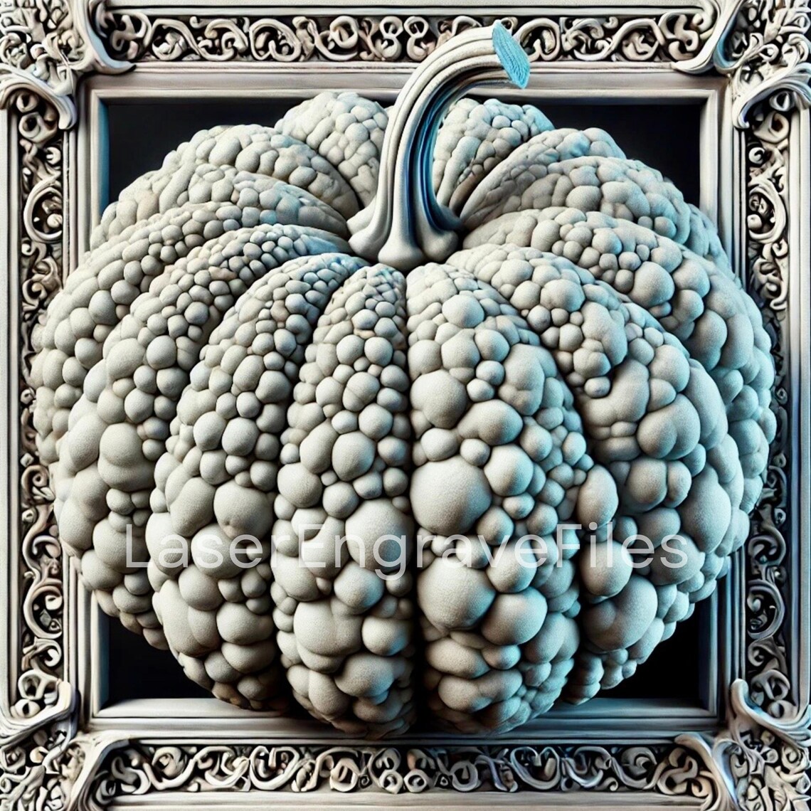 3D Fall Pumpkin Laser Cut File: Wood Engraving SVG (digital Download ...