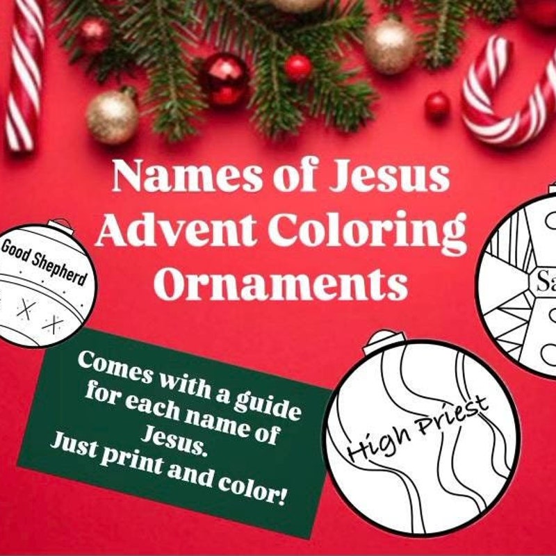 Names of Jesus Ornaments - Etsy