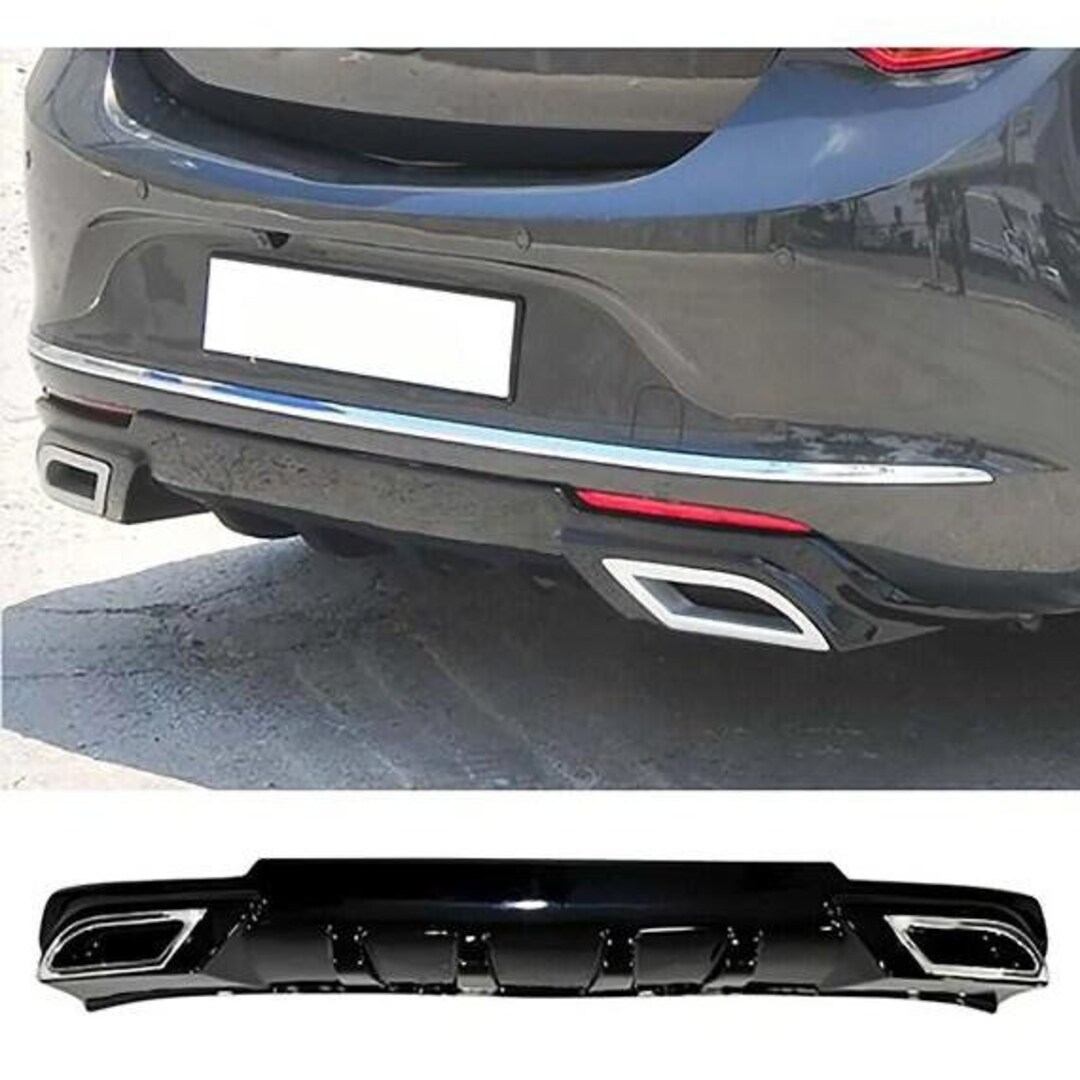 For Opel Astra J HB Rear Diffuser Spoiler Rear Bumper Diffuser Body Kit ...