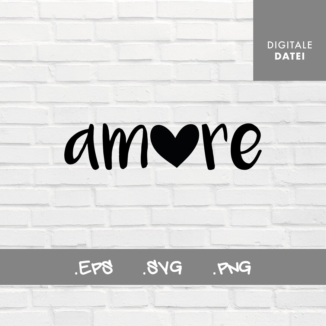 Plotter File Amore / File Amore / Vector File Amore / File for Silhouette / File for Cricut ...