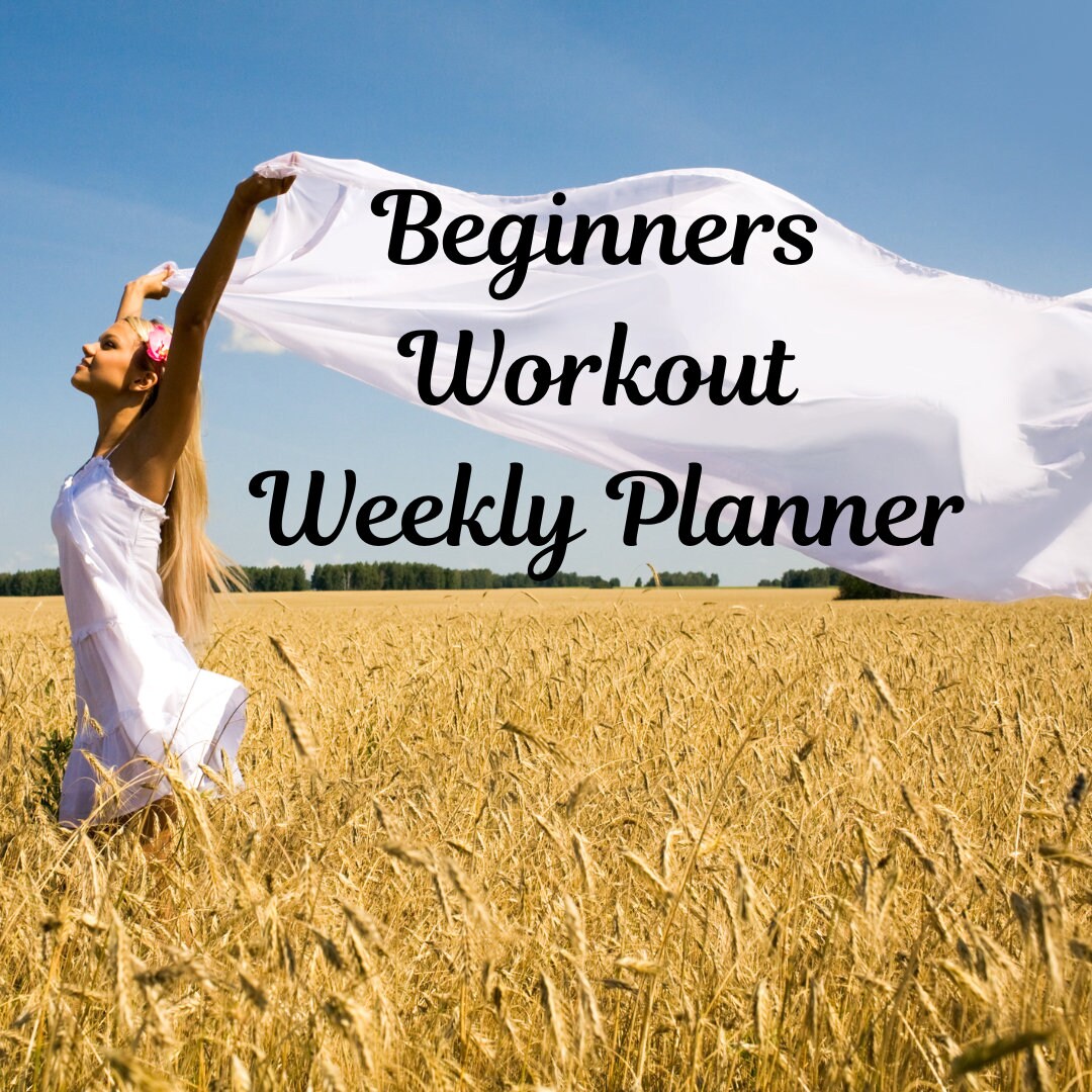 Beginners Workout Weekly Planner PLR Digital Templates, Guiding Your ...