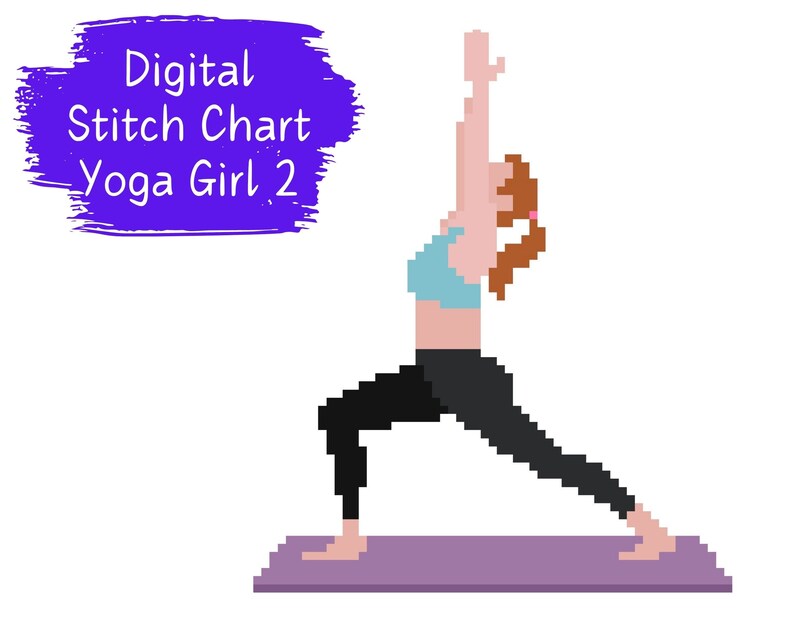 Yoga Girl 2 Stitch Chart *DIGITAL DOWNLOAD* - Etsy