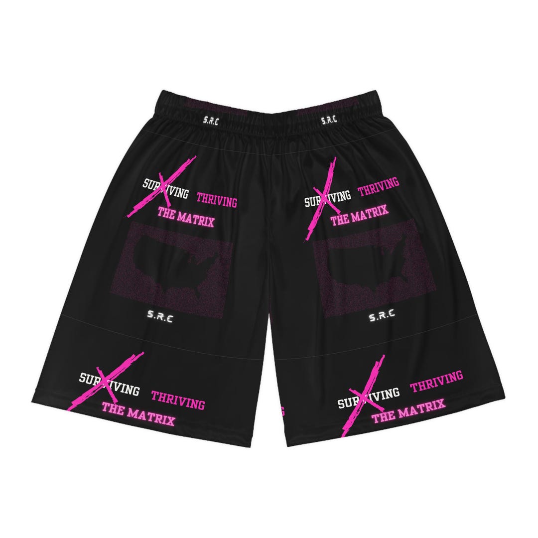 Hot Pink Thriving the Matrix Basketball Shorts - Etsy