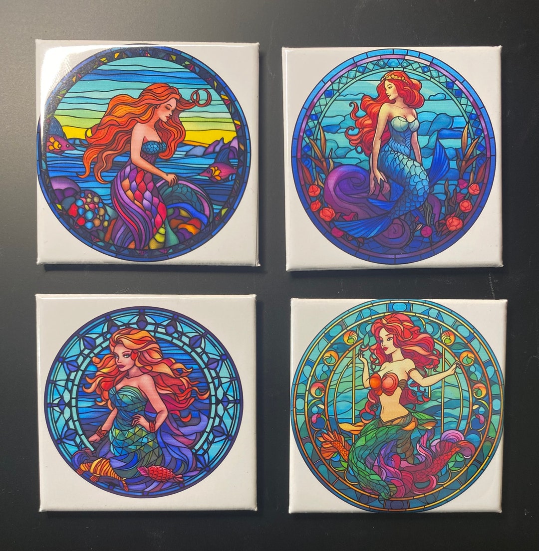 Mermaid Magnet, Sea Life, Ocean, Refrigerator Magnet - Etsy