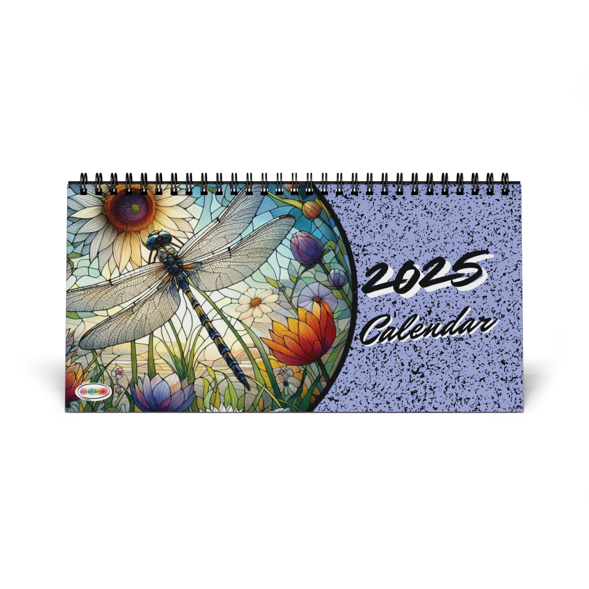 2025 Calendar, Dragonfly Calendar, Desktop Calendar, Inspirational ...
