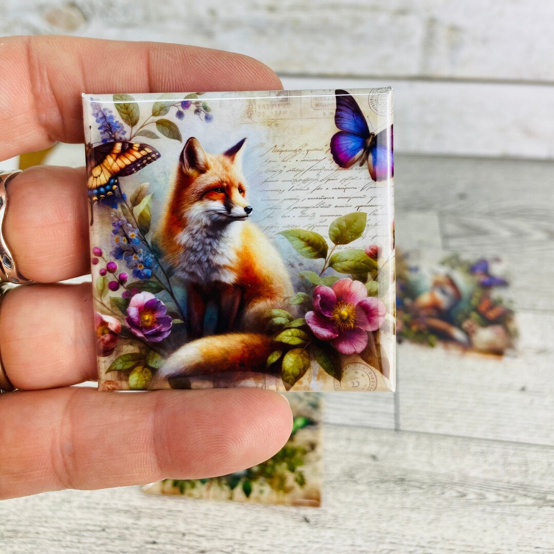 Custom Fridge Magnets, Fox Magnets Perfect for Organizing Notes. Photo ...