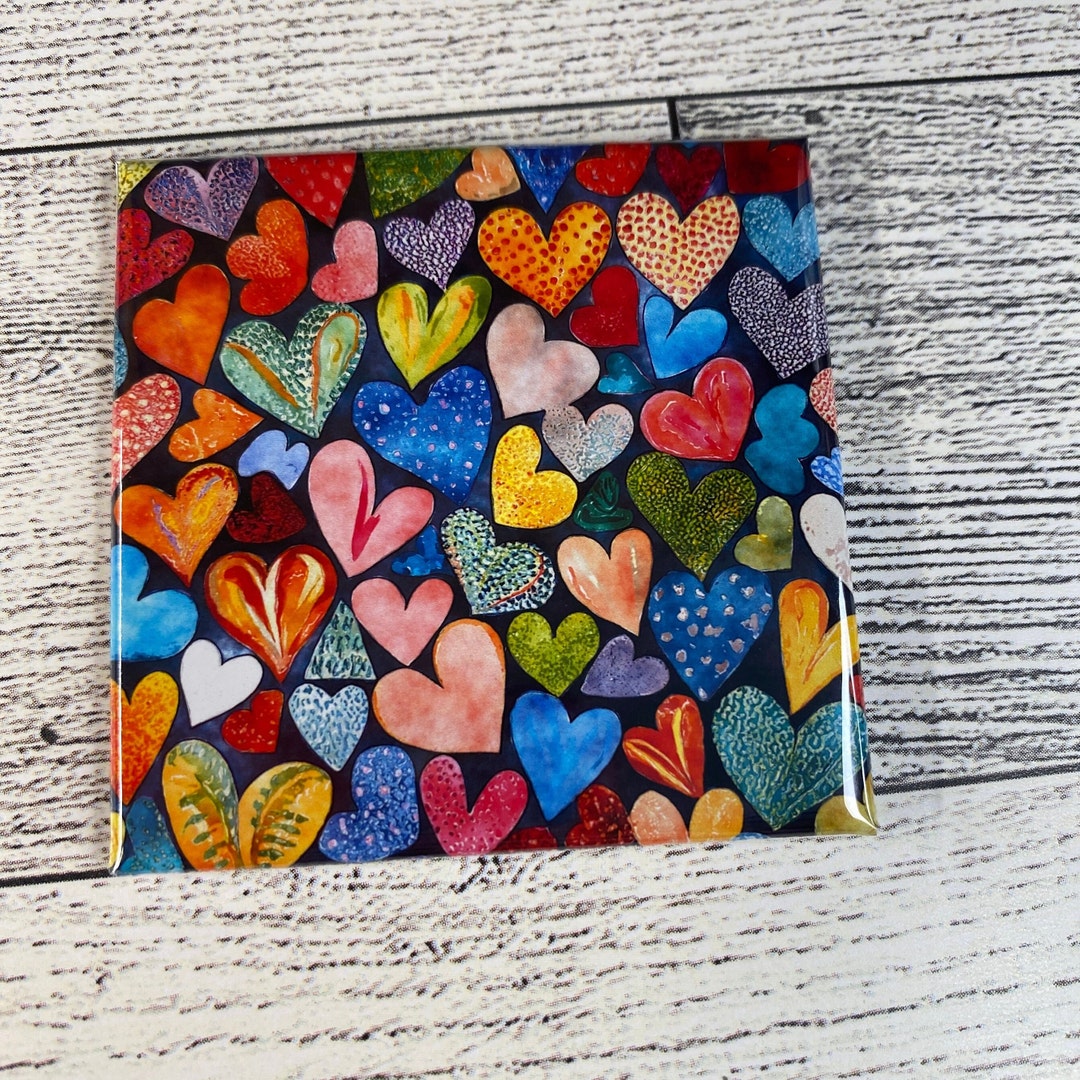 Custom Fridge Magnets, Heart Magnets Perfect for Organizing Notes ...