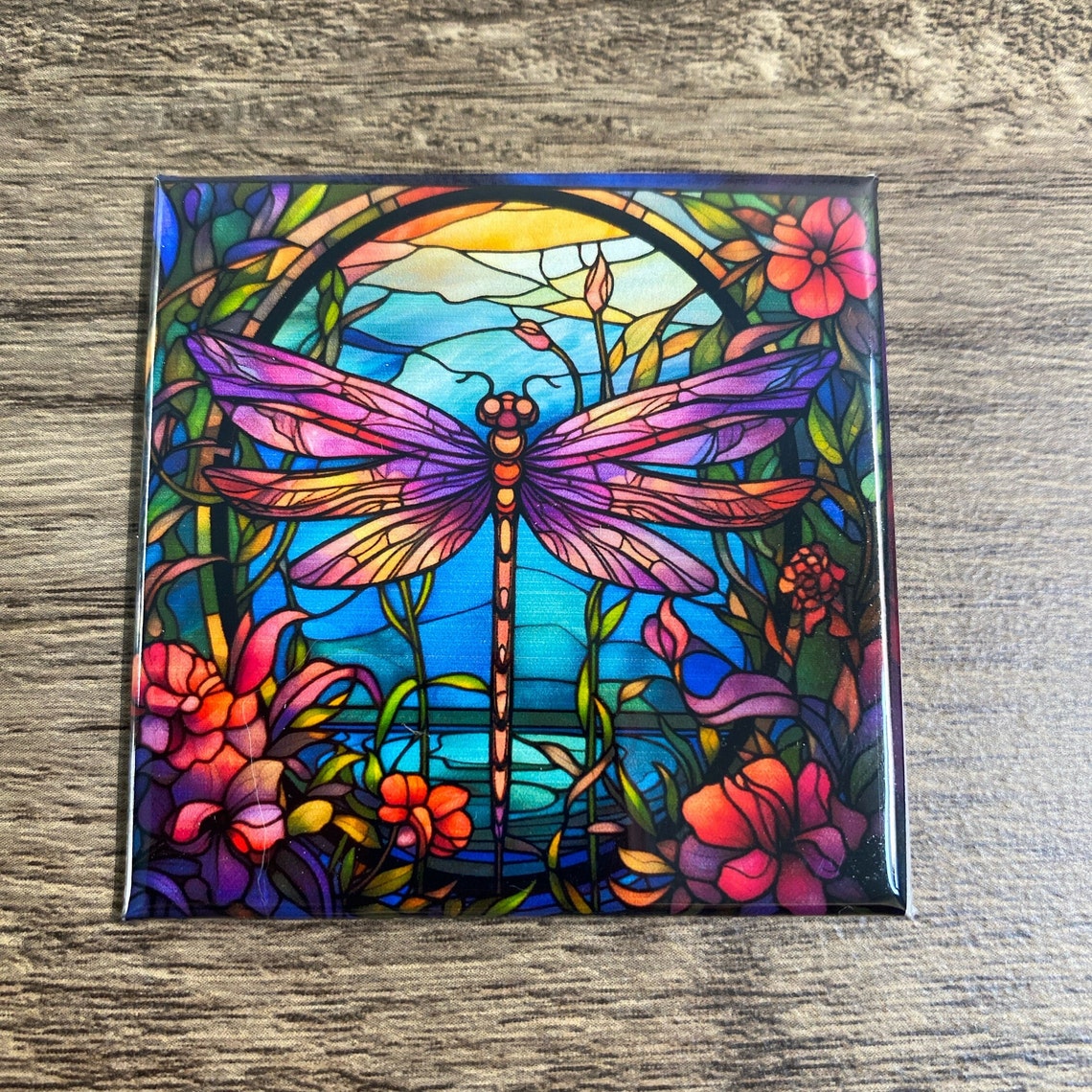 Dragonfly Magnet Set of 4, Fridge Magnets, Kitchen Decor, Refrigerator ...