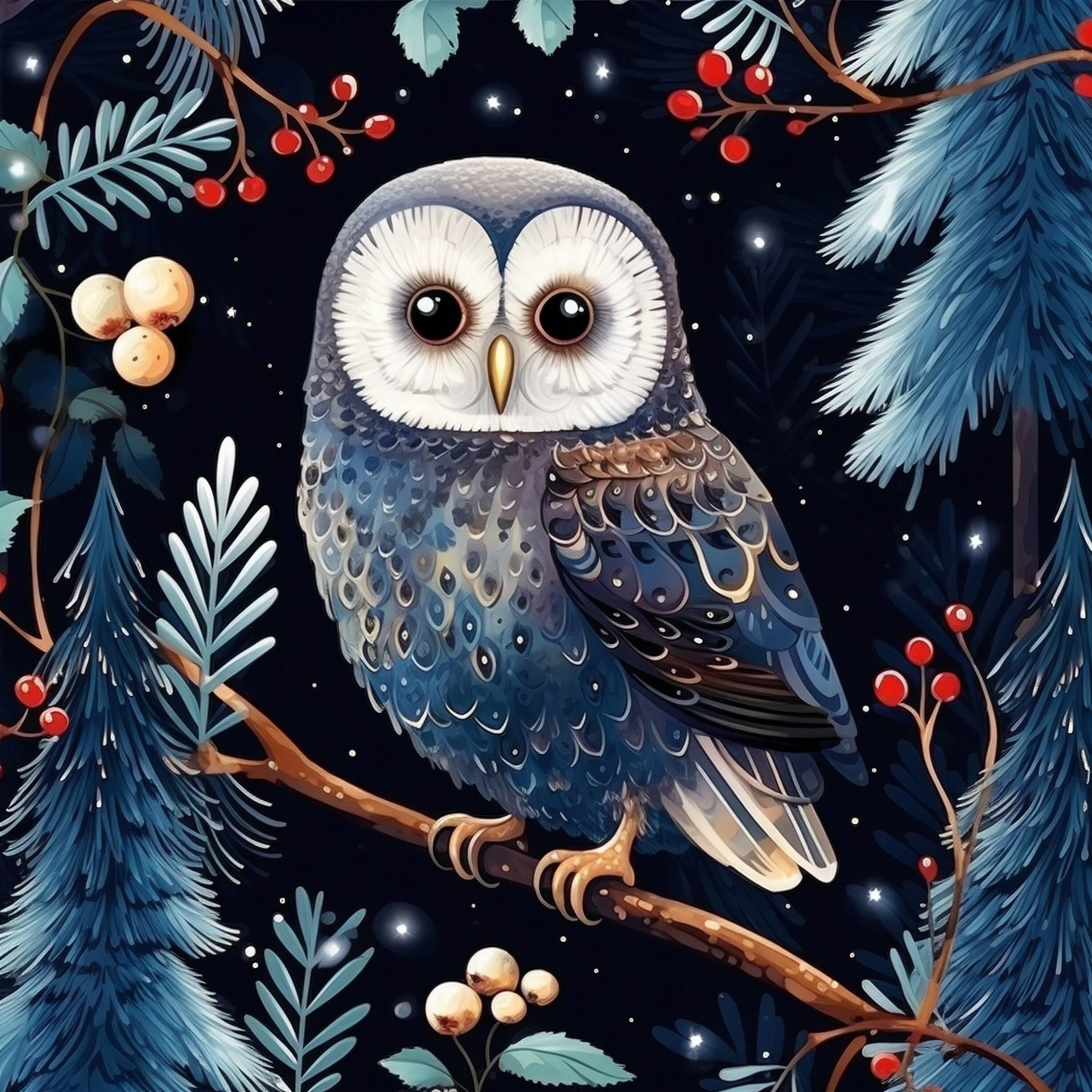 Custom Fridge Magnets, Owl Magnet Perfect for Organizing Notes. Photo ...