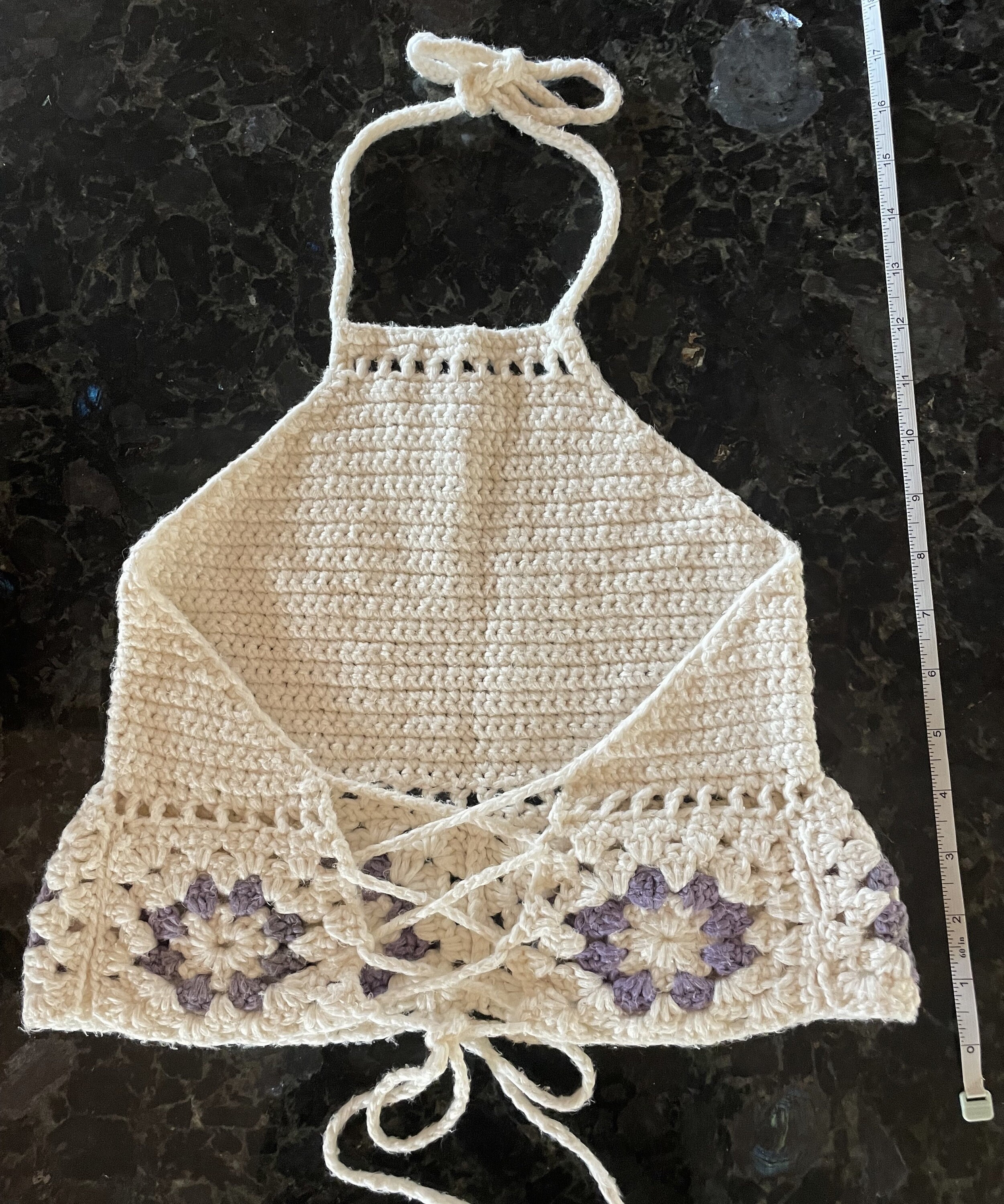 Cream Colored Crochet Boho Halter Top - Etsy
