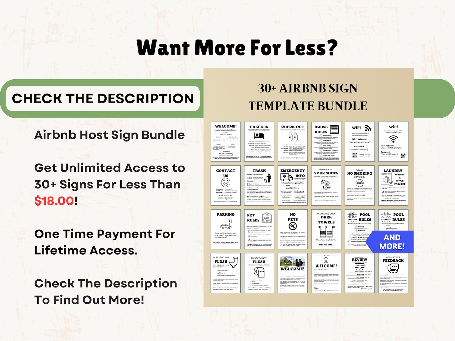 Laundry Room Sign, Airbnb Sign, VRBO Sign, Airbnb Laundry Rules Sign ...