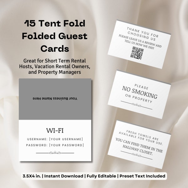 Foldable Tent Cards - Etsy
