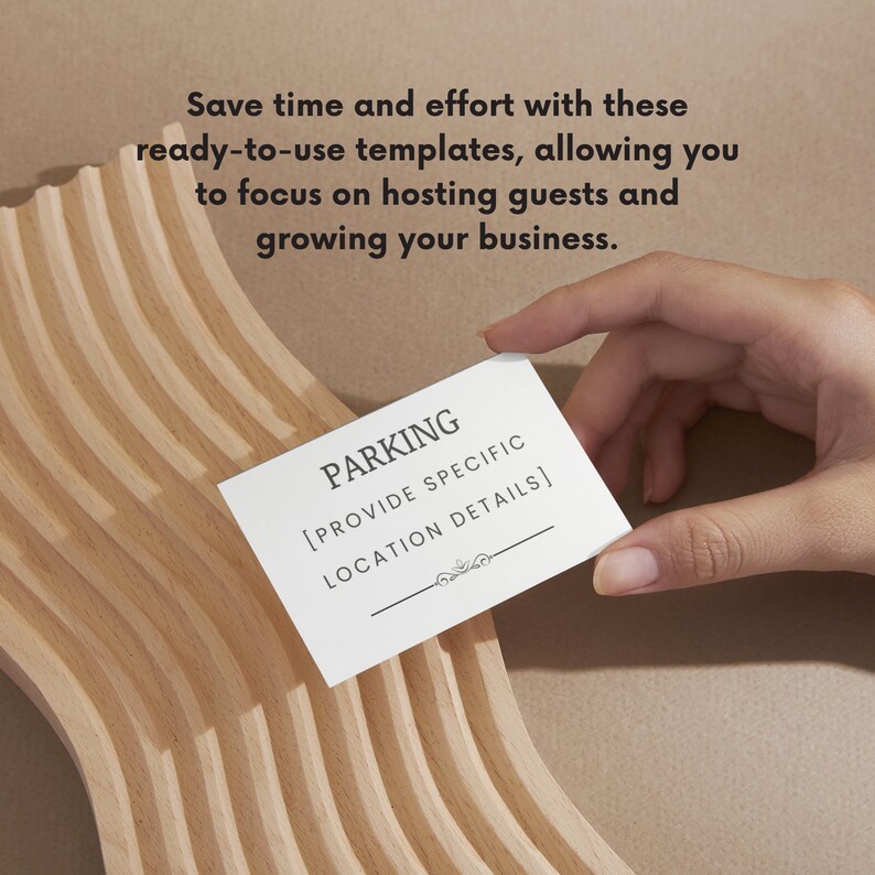 Printable Folded Tent Cards for Short Term Rentals, Instant Download, 3 ...