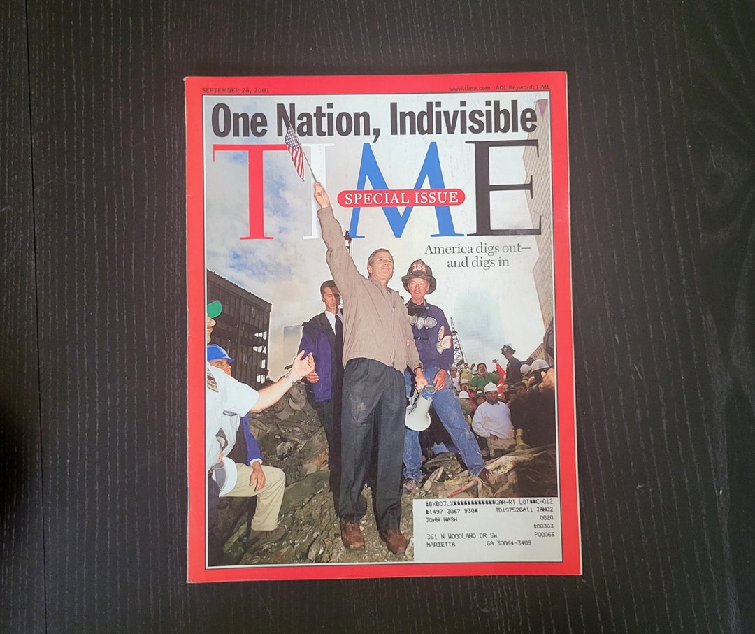 Vintage Time Magazine - September 24, 2001 - Etsy