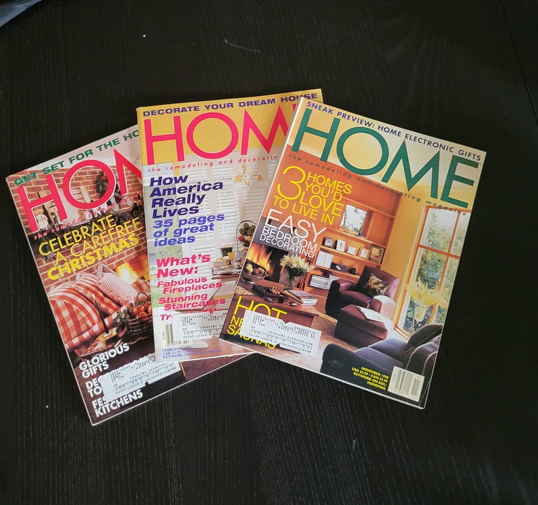 Three Vintage Home Magazines - November 1998, December 1998, February ...