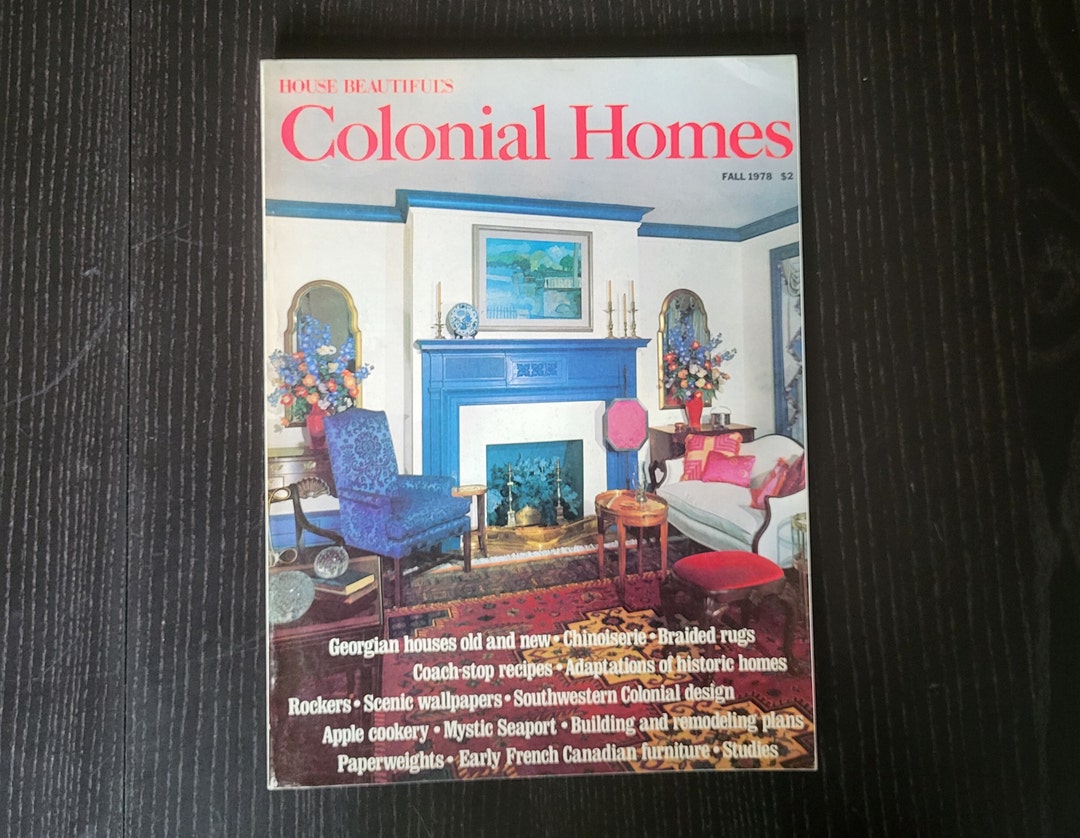 Vintage House Beautiful Colonial Homes Magazine - Fall 1978 - Etsy