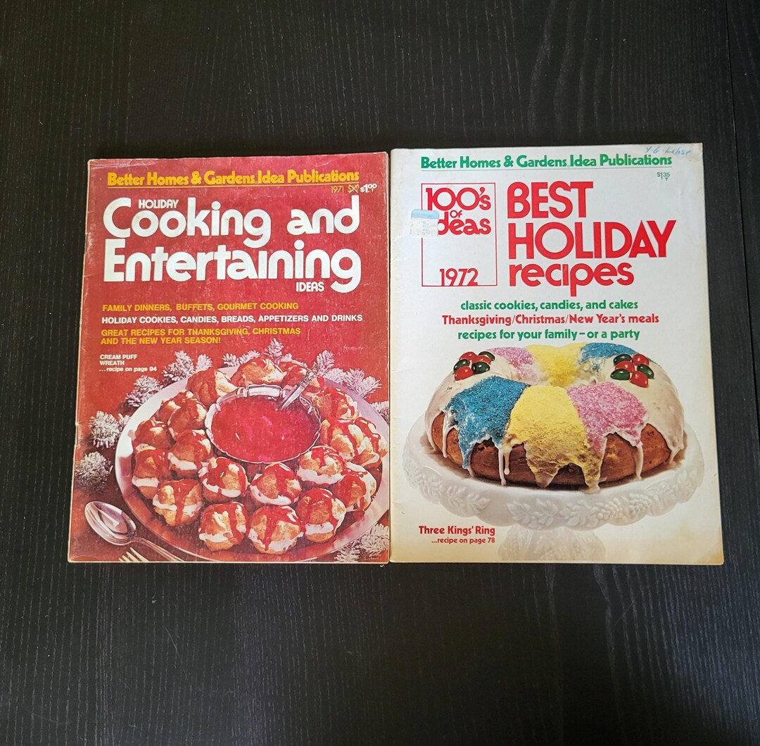 Vintage Cooking Magazines 1970's - Set of 2 Better Homes and Gardens - Etsy