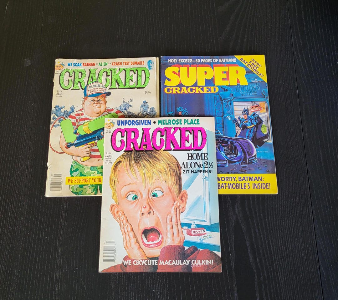 Vintage Set of 3 Cracked Magazines 1992 - 1993 - Etsy