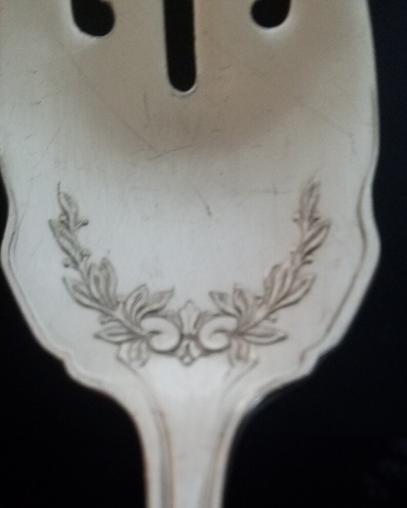 Vintage Silverplate Meat Fork and Spoon Serving Set - Hampden Pattern ...