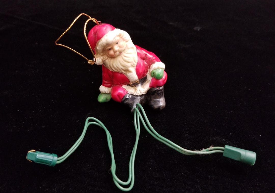 Vintage Light up Santa Claus - Etsy