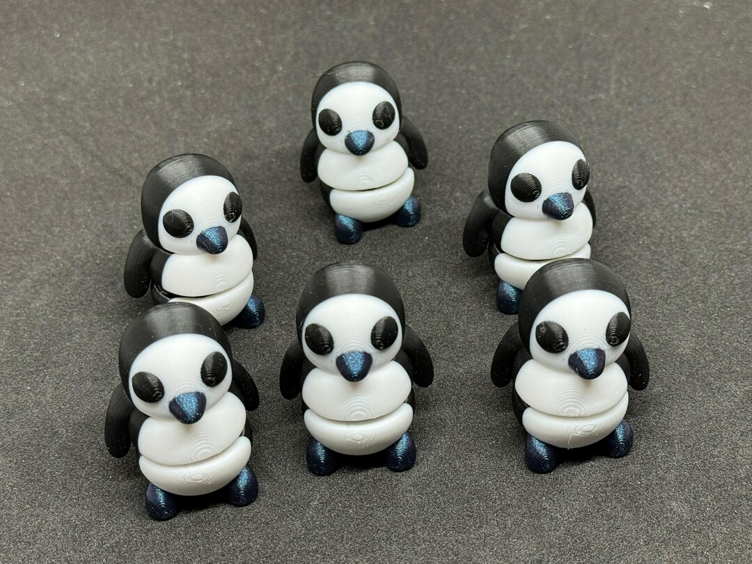 Mini Wiggly Fidget Baby Penguin - Great For: Geocache Swag - Egg ...