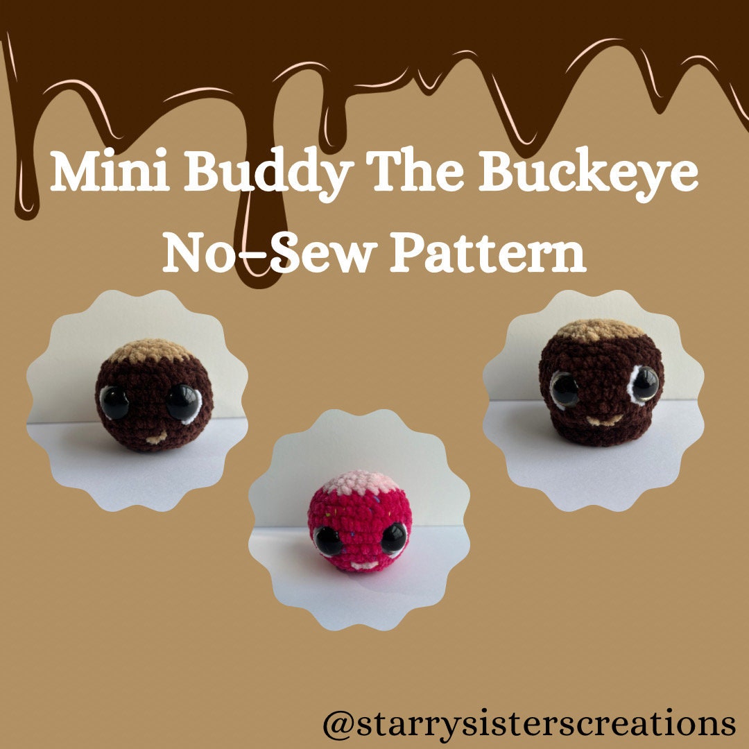 Mini Buddy the Buckeye Crochet Pattern - Etsy