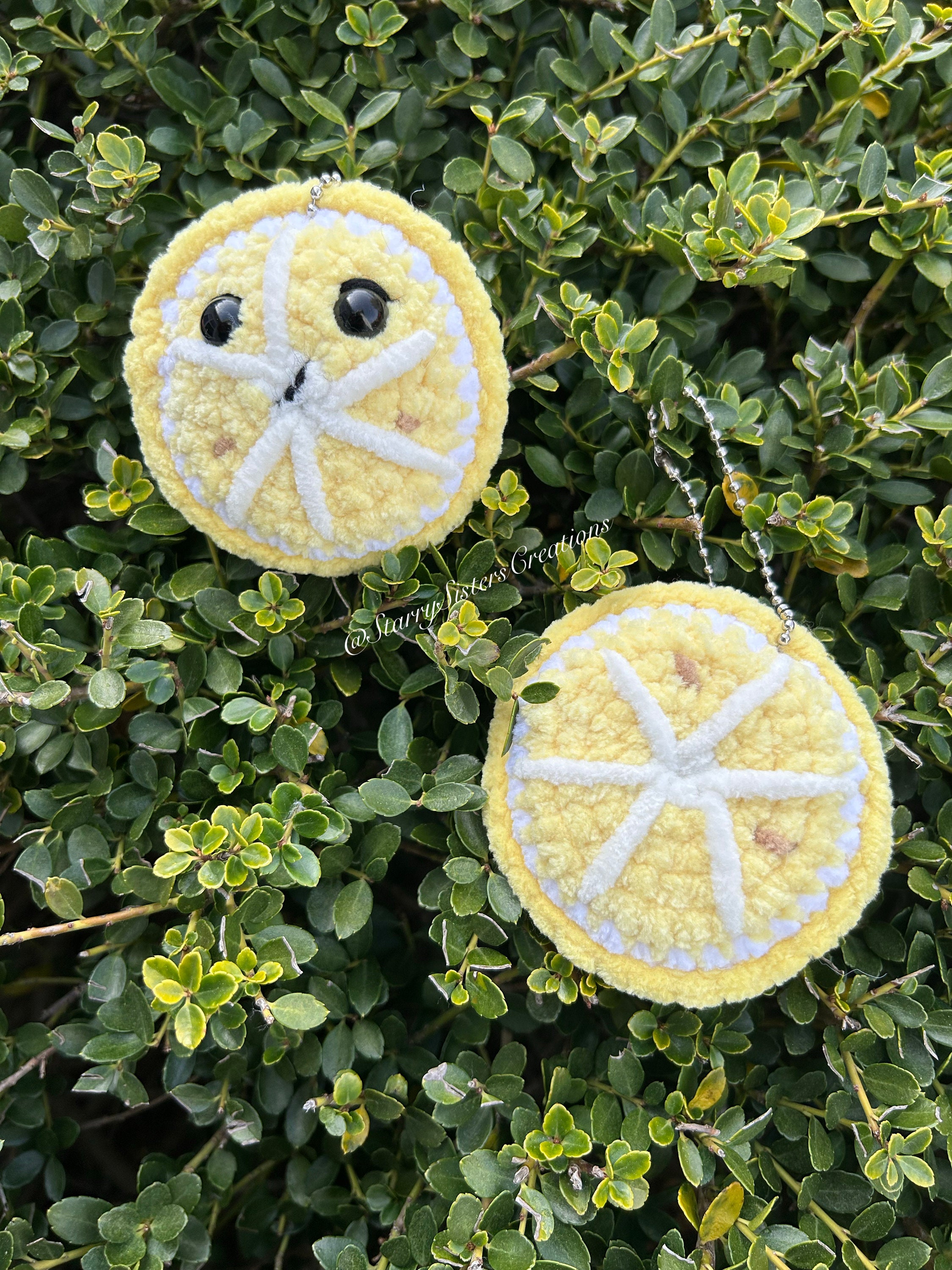 No-sew Crochet Pattern Citrus Keychain - Etsy