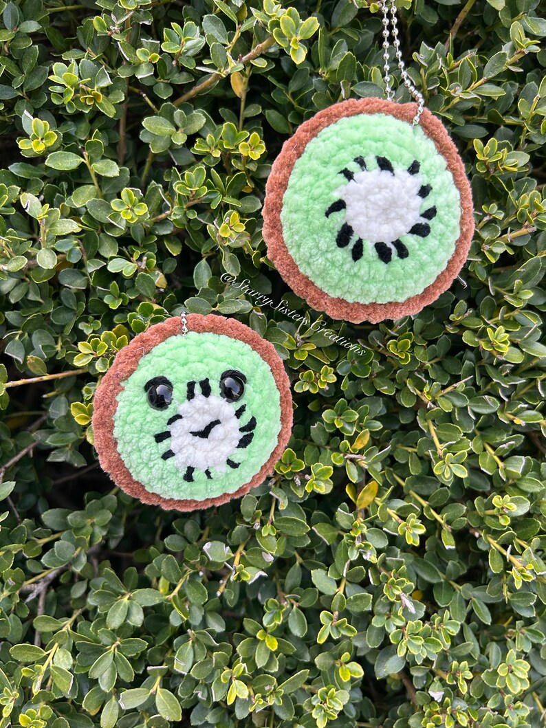 No-sew Crochet Pattern Kiwi Keychain - Etsy