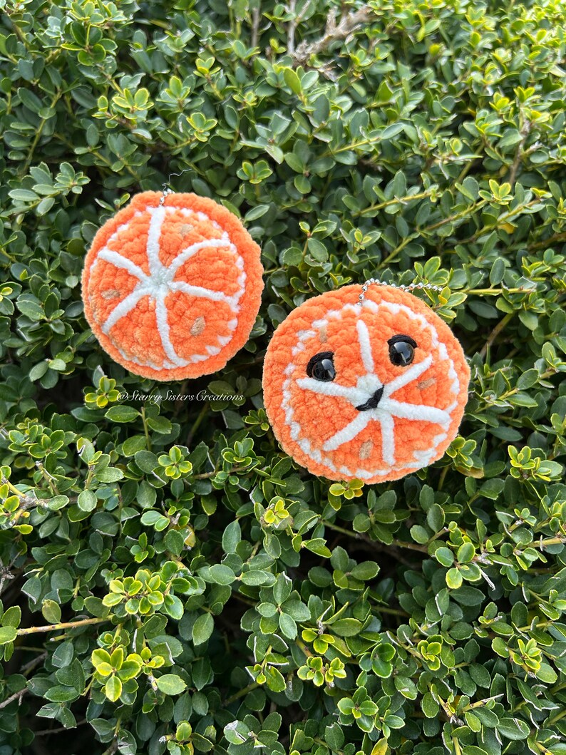 No-sew Crochet Pattern Citrus Keychain - Etsy