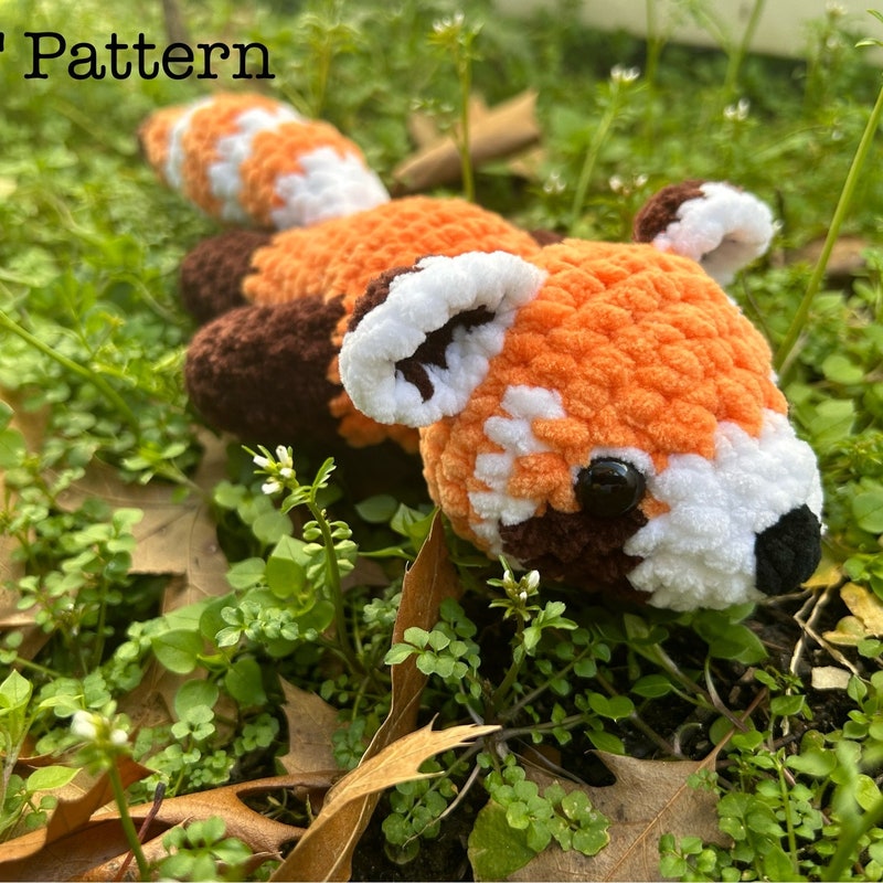 Red Panda Pattern - Etsy