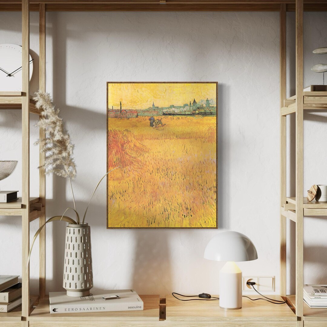 Van Gogh Arles Wheat Fields Digital Download - Impressionist Landscape ...