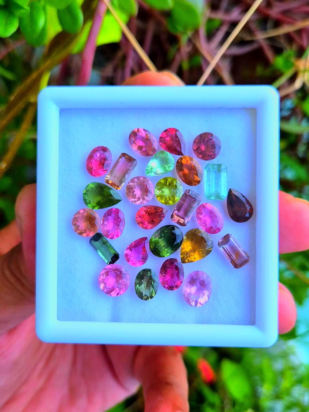 Faceted Multi-color Tourmaline Gemstones – Mixed Shape, Jewelry Making ...