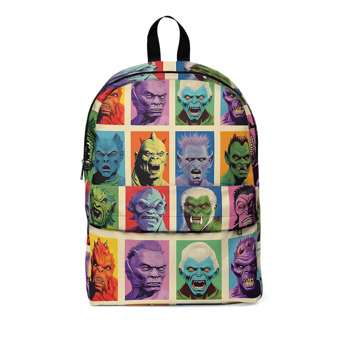 Vintage B Horror Movie Monster Unisex Classic Backpack - Etsy