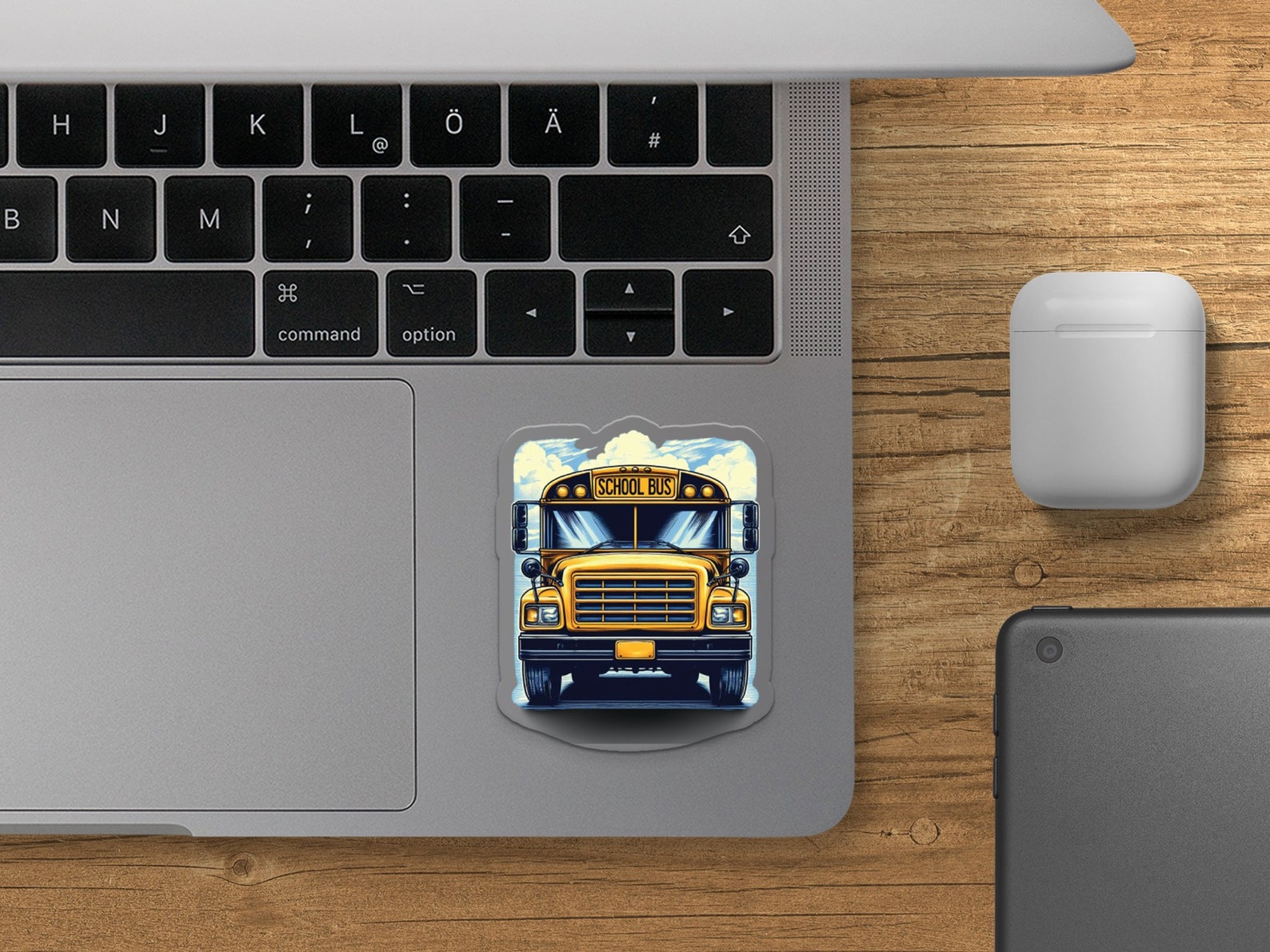 School Bus Sticker, Cute Bus Art, Perfect for Laptops and Backpacks ...