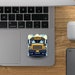 School Bus Sticker, Cute Bus Art, Perfect for Laptops and Backpacks ...