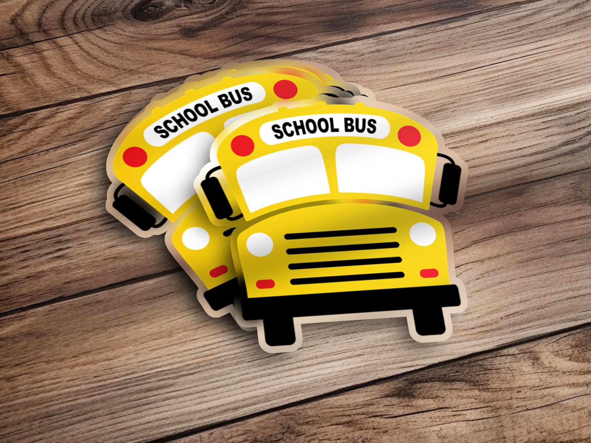 Yellow School Bus Sticker: Fun Vinyl Decal for Laptops - Etsy