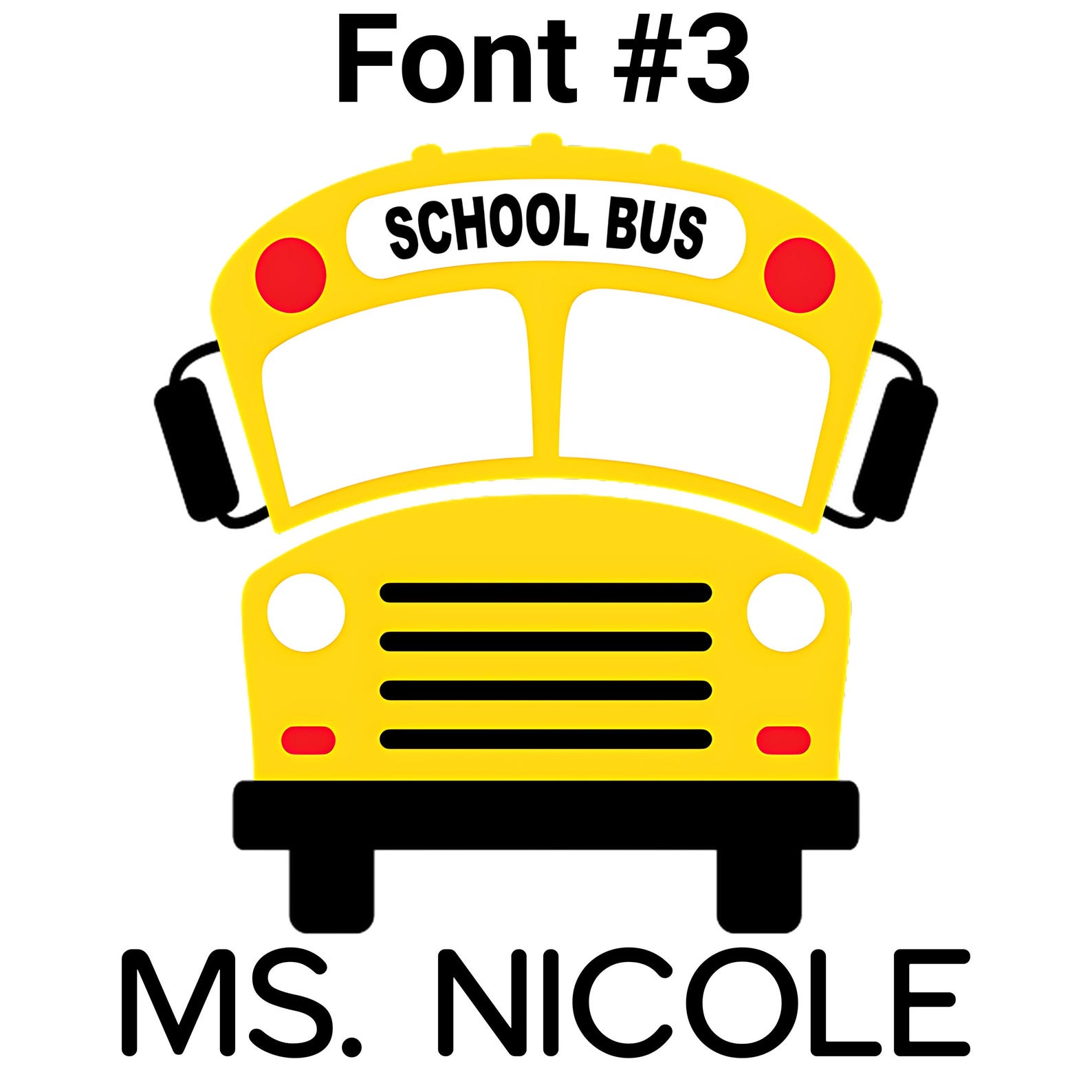 School Bus Driver Sticker, Personalized School Bus Stop Ahead Sign Gift ...