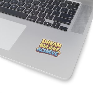 Motivational Sticker, Dream Believe Achieve Sticker, Office Decor ...