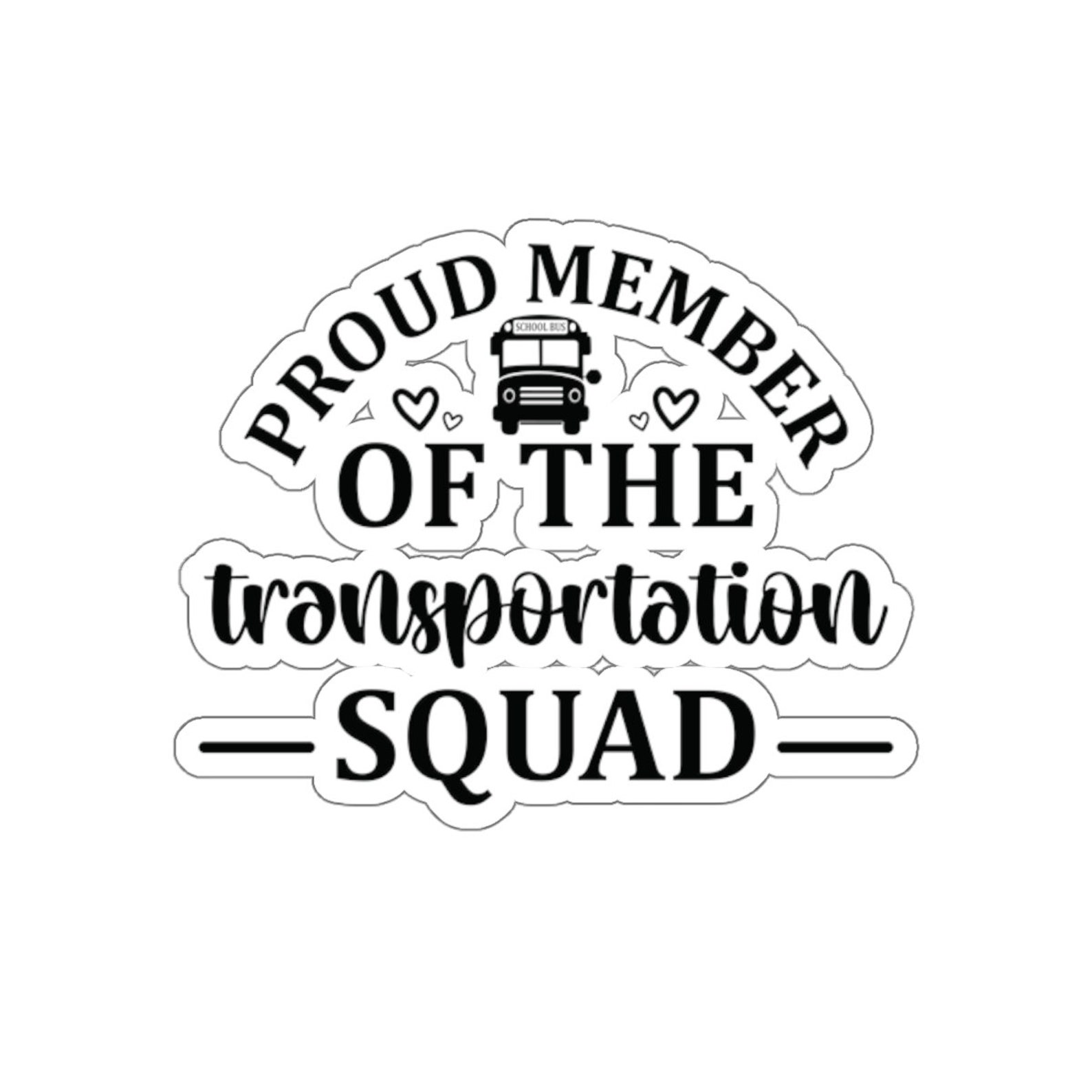 Transportation Squad Sticker: Bus Driver Gift - Etsy
