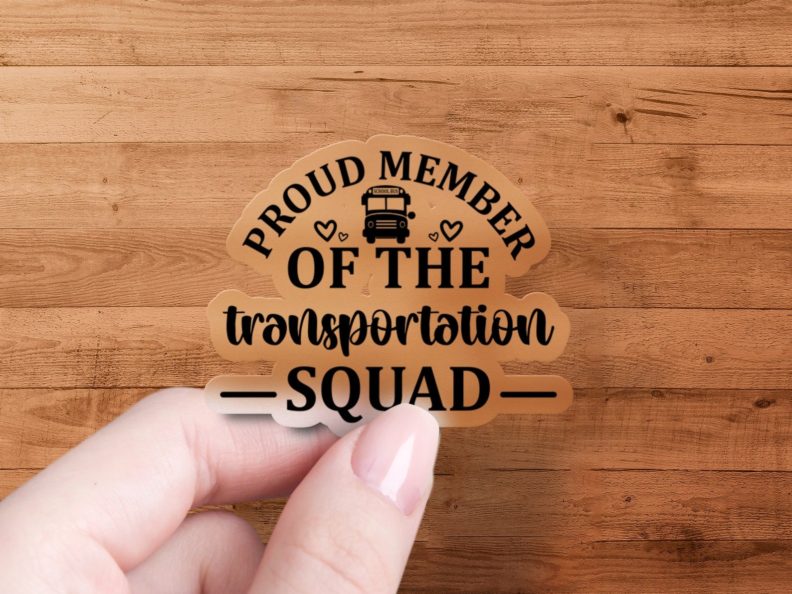 Transportation Squad Sticker: Bus Driver Gift - Etsy