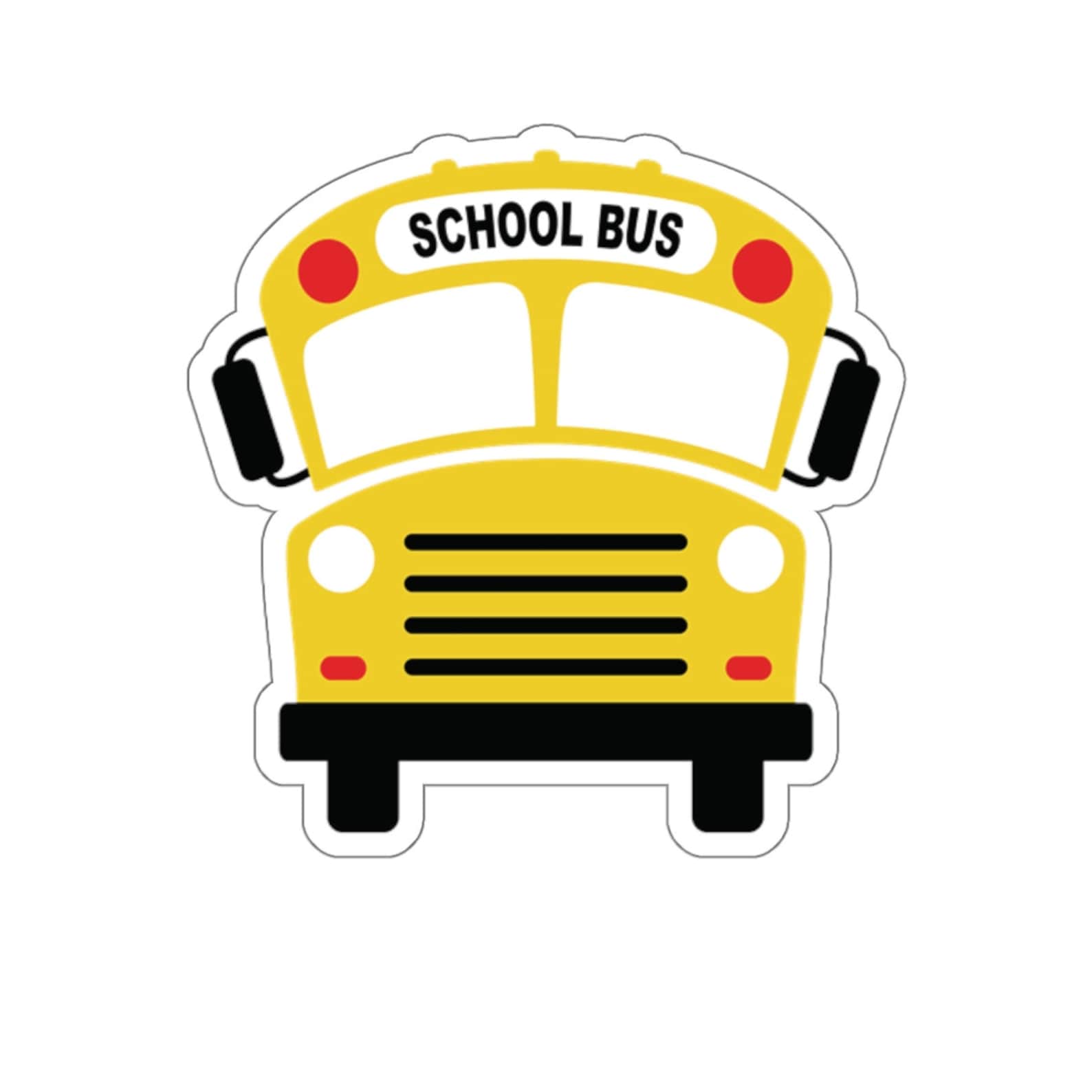 Yellow School Bus Sticker: Fun Vinyl Decal for Laptops - Etsy