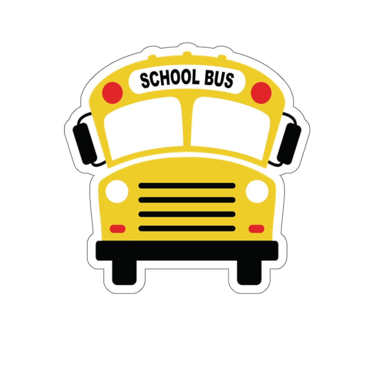 Yellow School Bus Sticker: Fun Vinyl Decal for Laptops - Etsy
