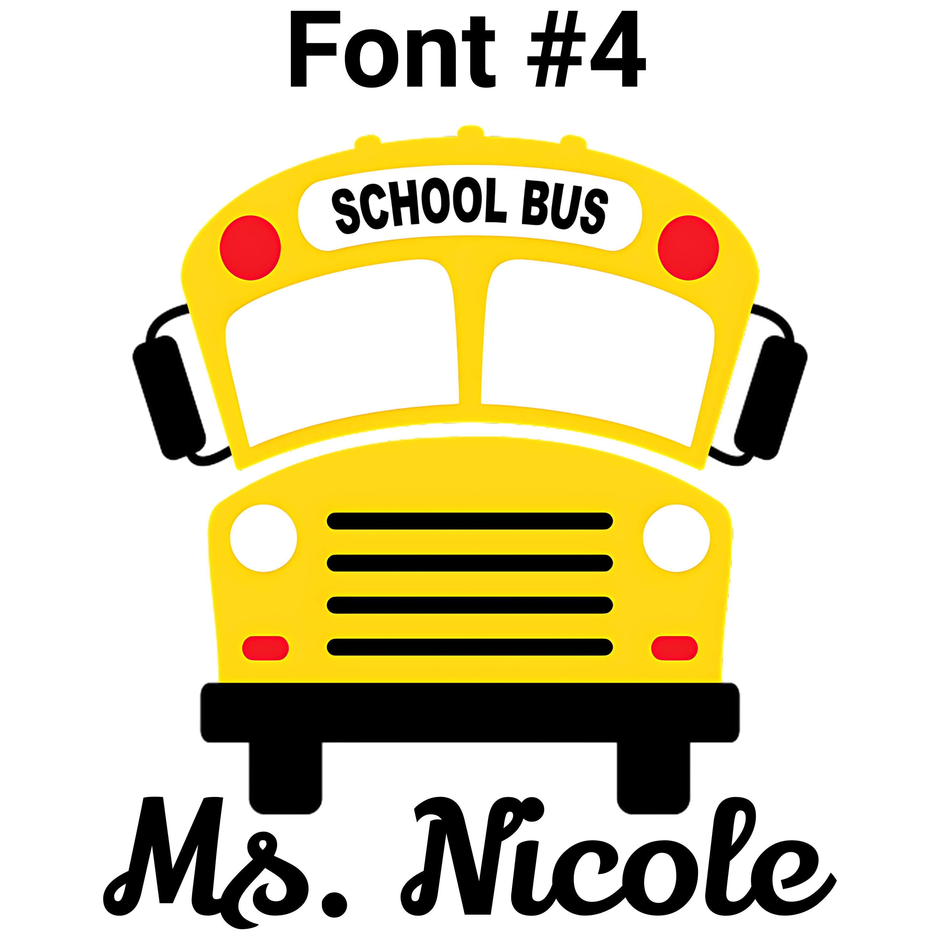 Personalized School Bus Driver Sticker: Custom Name Stop Sign Decal - Etsy