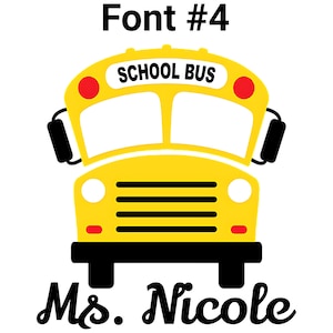 World's Greatest School Bus Driver Sticker, Personalized Name Sticker ...