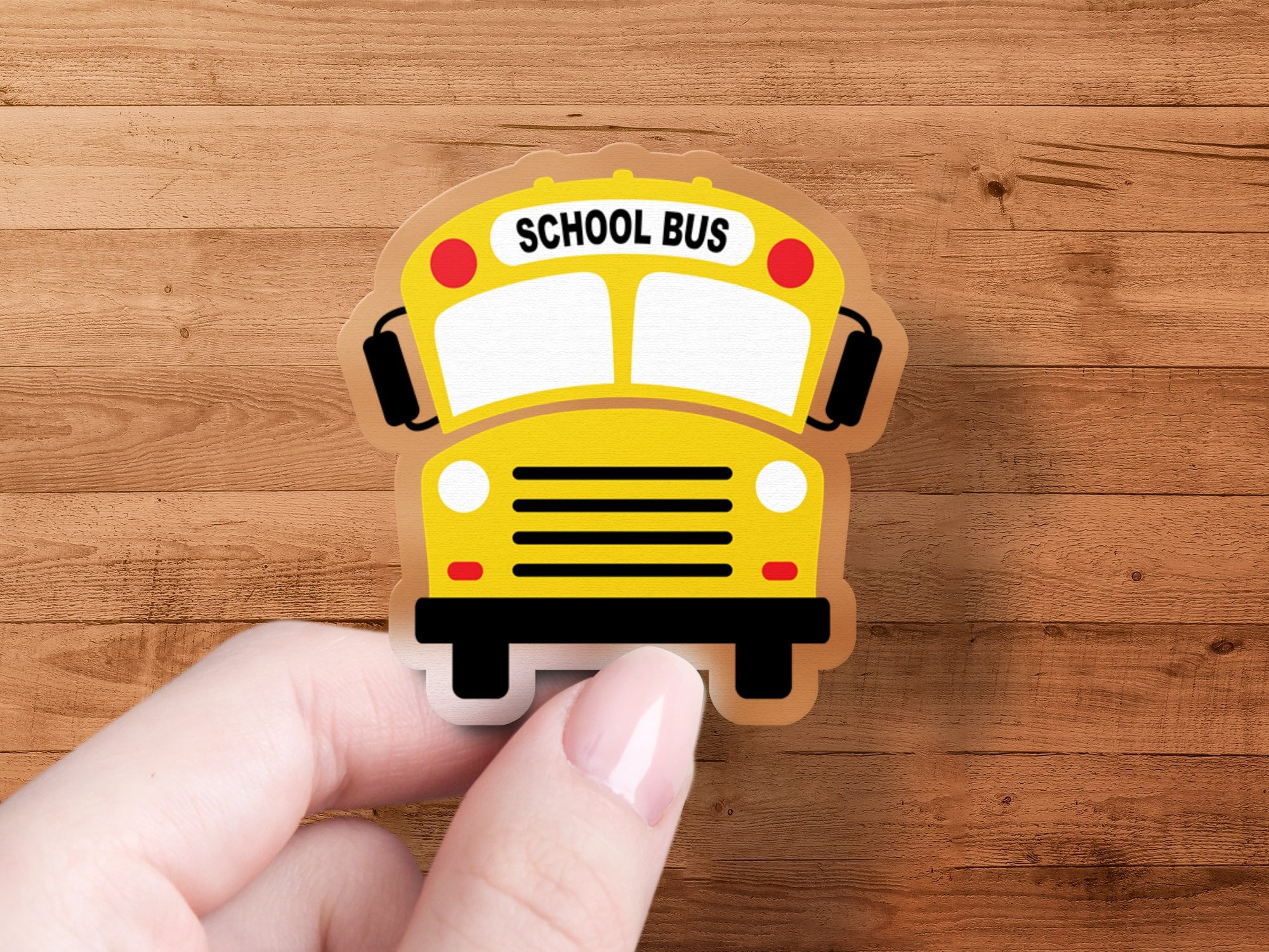 Yellow School Bus Sticker: Fun Vinyl Decal for Laptops - Etsy