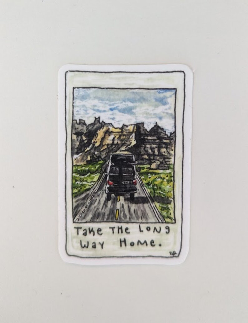Take the Long Way Home Sticker - Etsy
