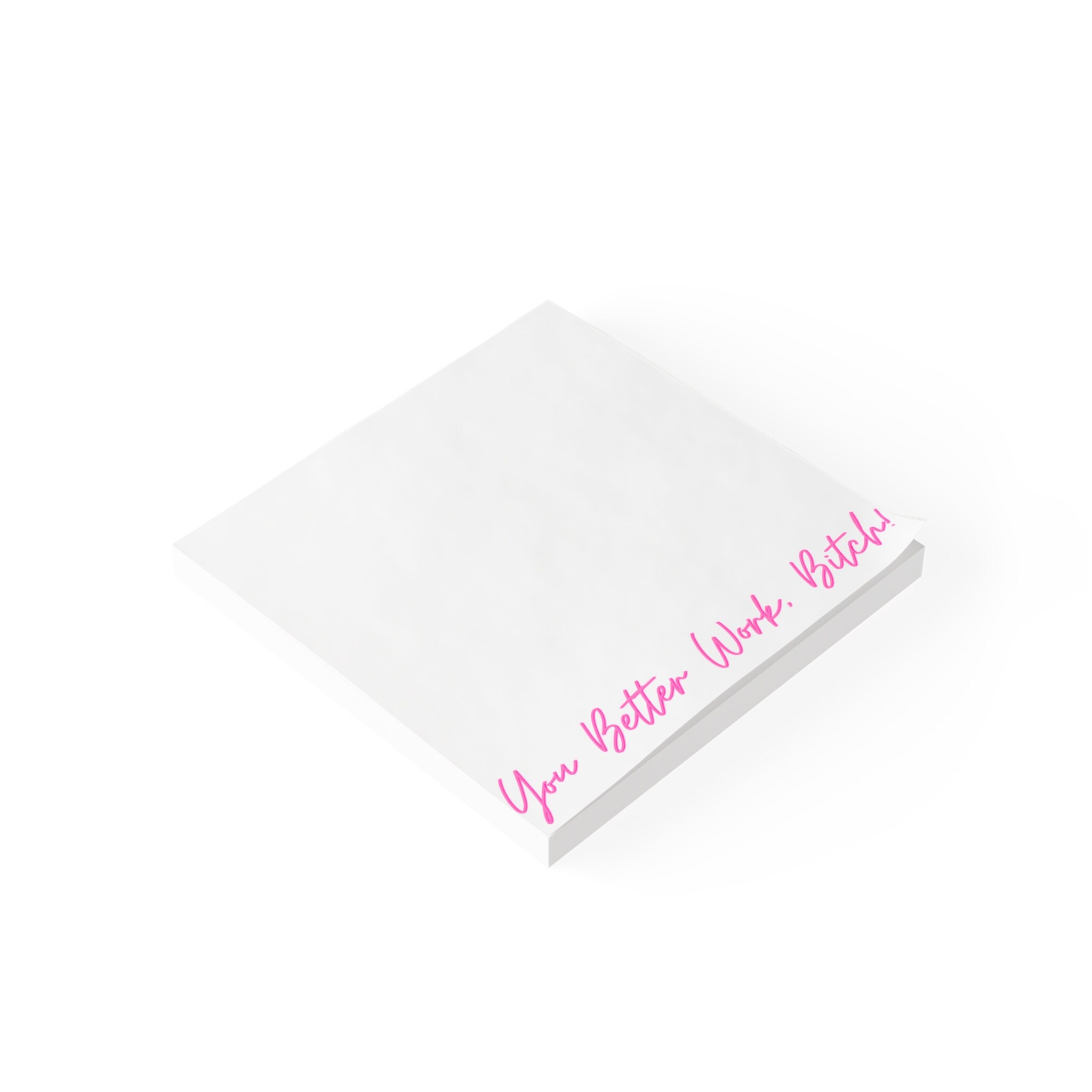 You Better Work Post-it® Note Pads - Etsy