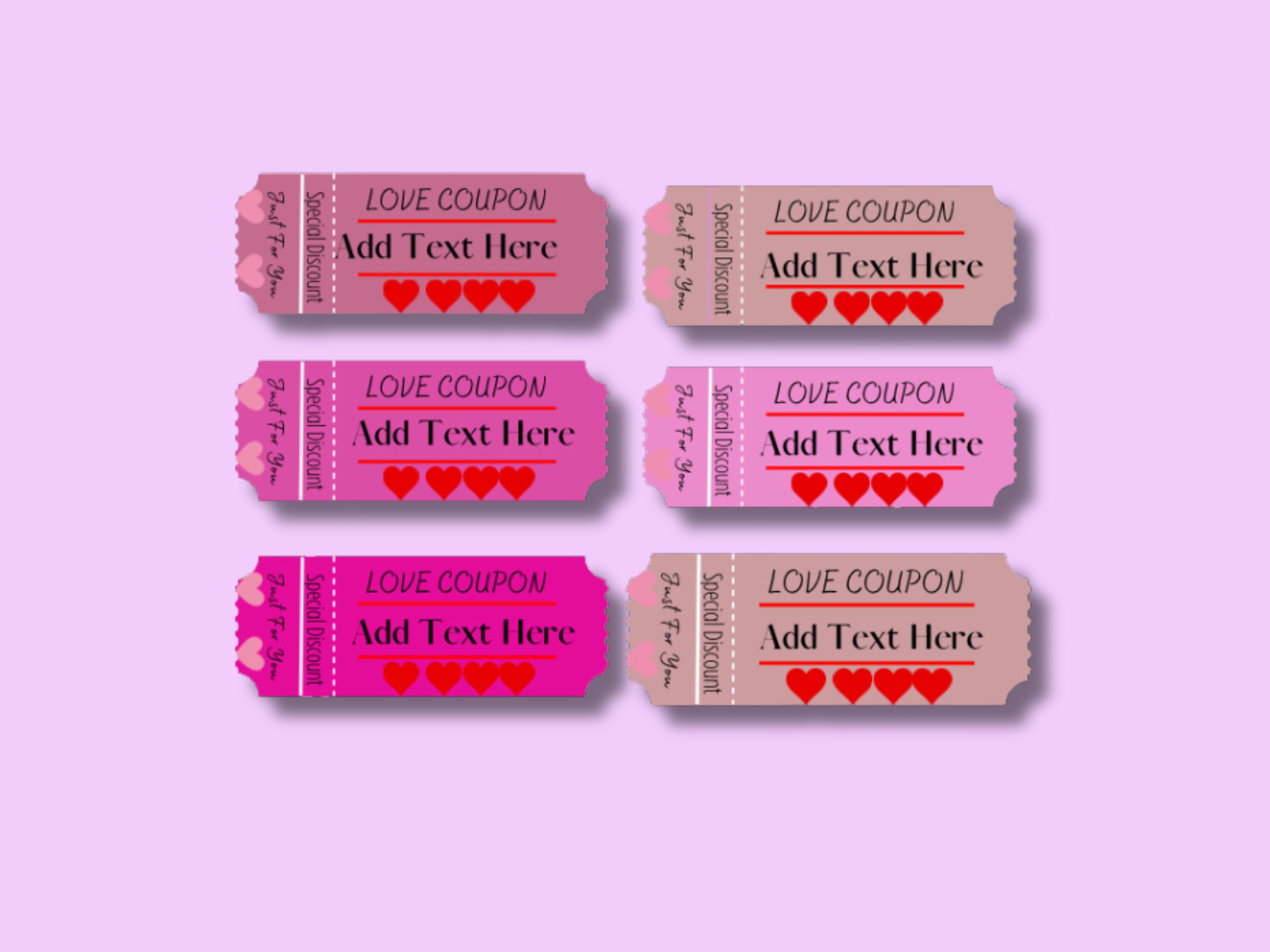 Personalize Love Coupon, Printable and Customizable Coupons for Your ...