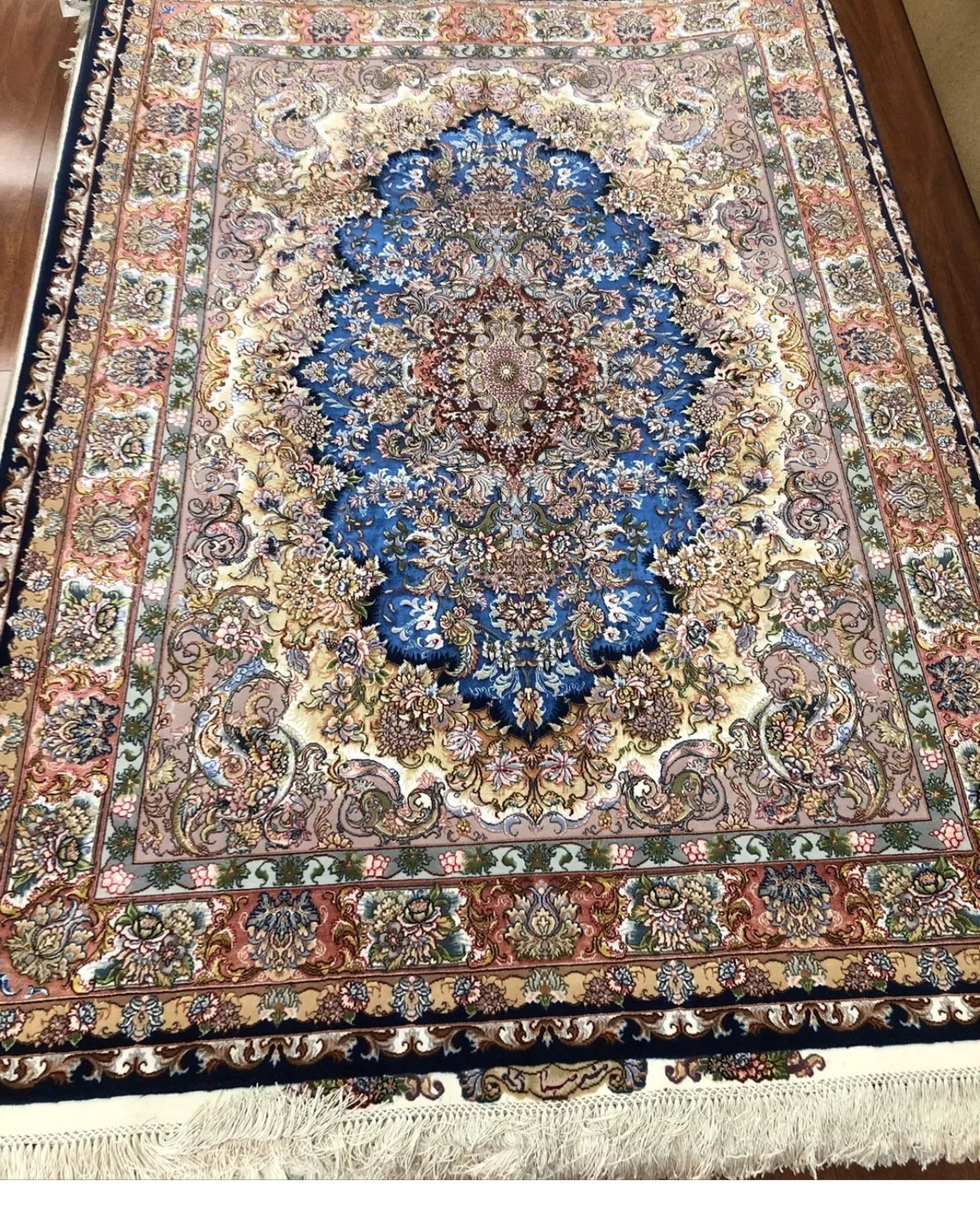 Authentic Persian Hand Made Rug Tabriz Silk - Etsy