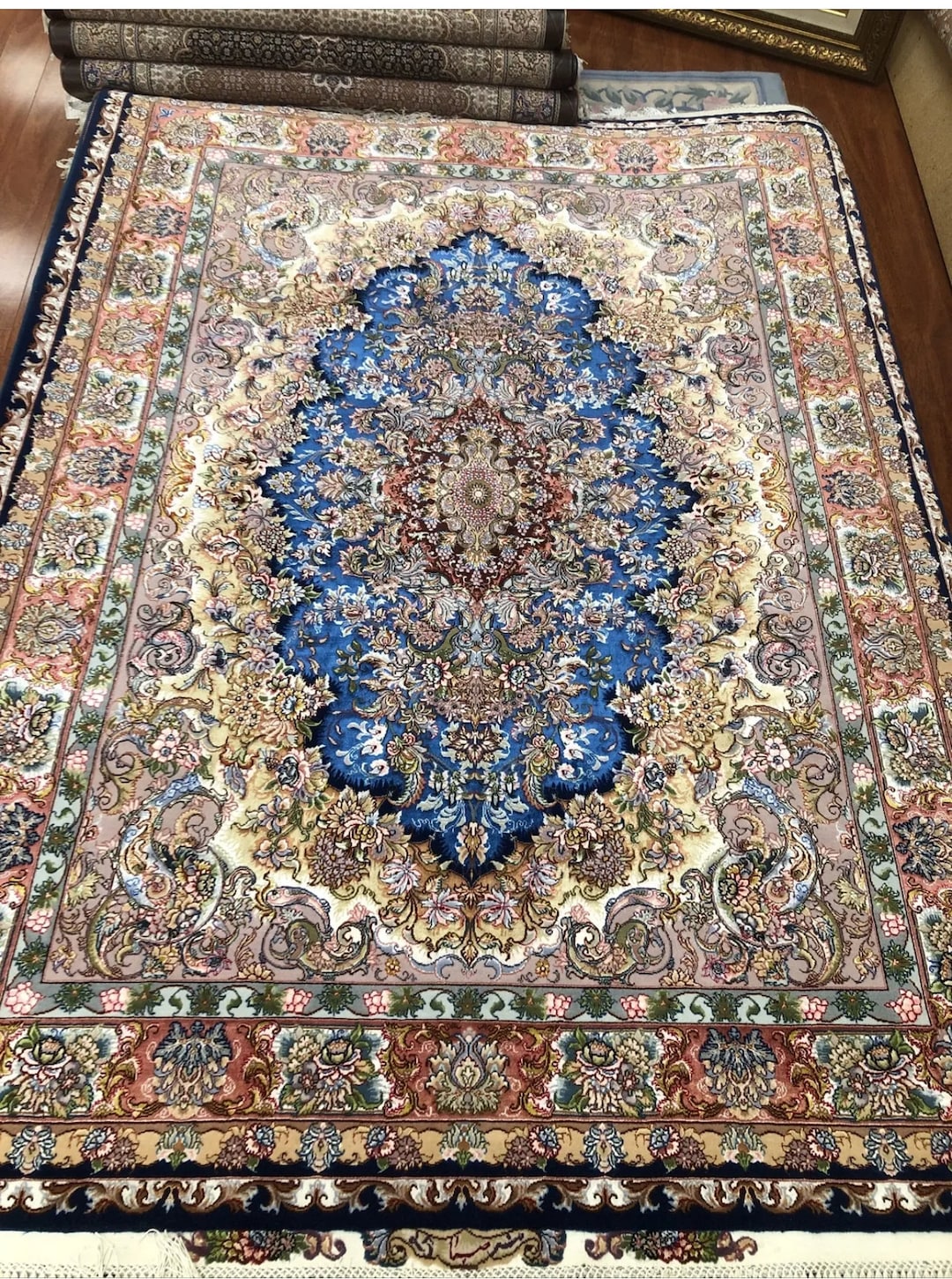 Authentic Persian Hand Made Rug Tabriz Silk - Etsy
